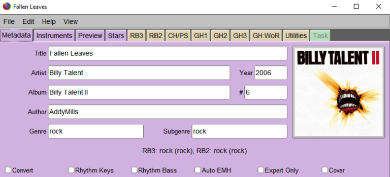 Compiling Guitar Hero World Tour Style Songs - Addy Mills's Site