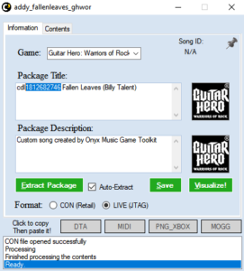 Compiling Guitar Hero World Tour Style Songs - Addy Mills's Site